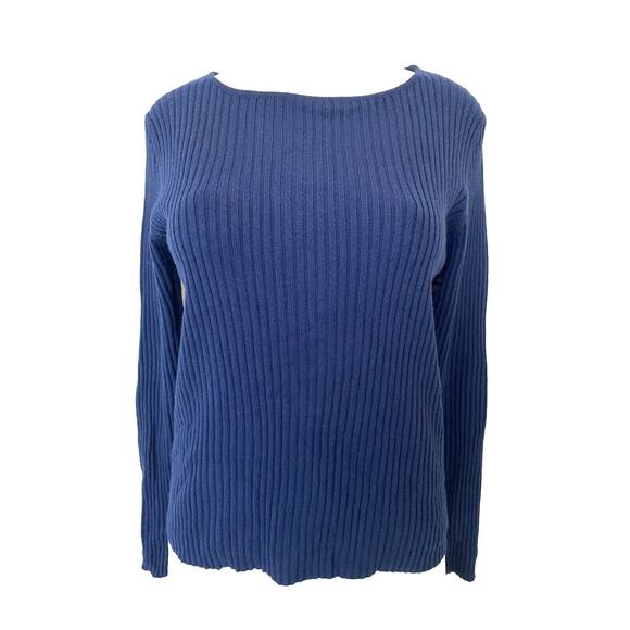 TSE | Sweaters | Nwt Tse Ribbed Boat Neck Sweater Long Sleeve Navy Blue ...